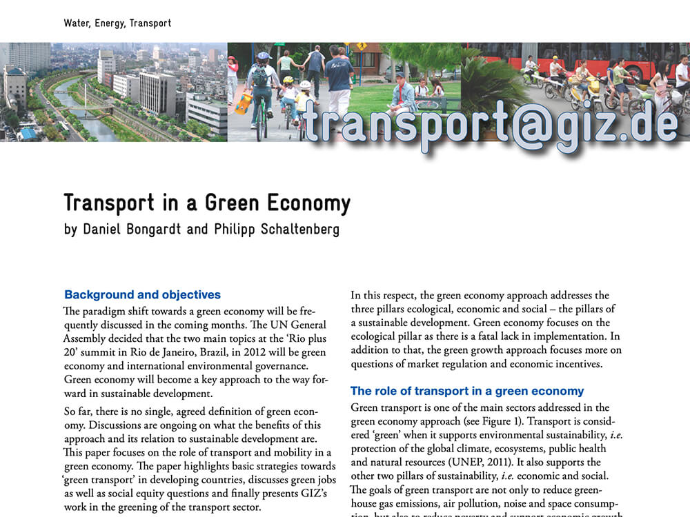 10 Principles for Sustainable Urban Transport - SUTP